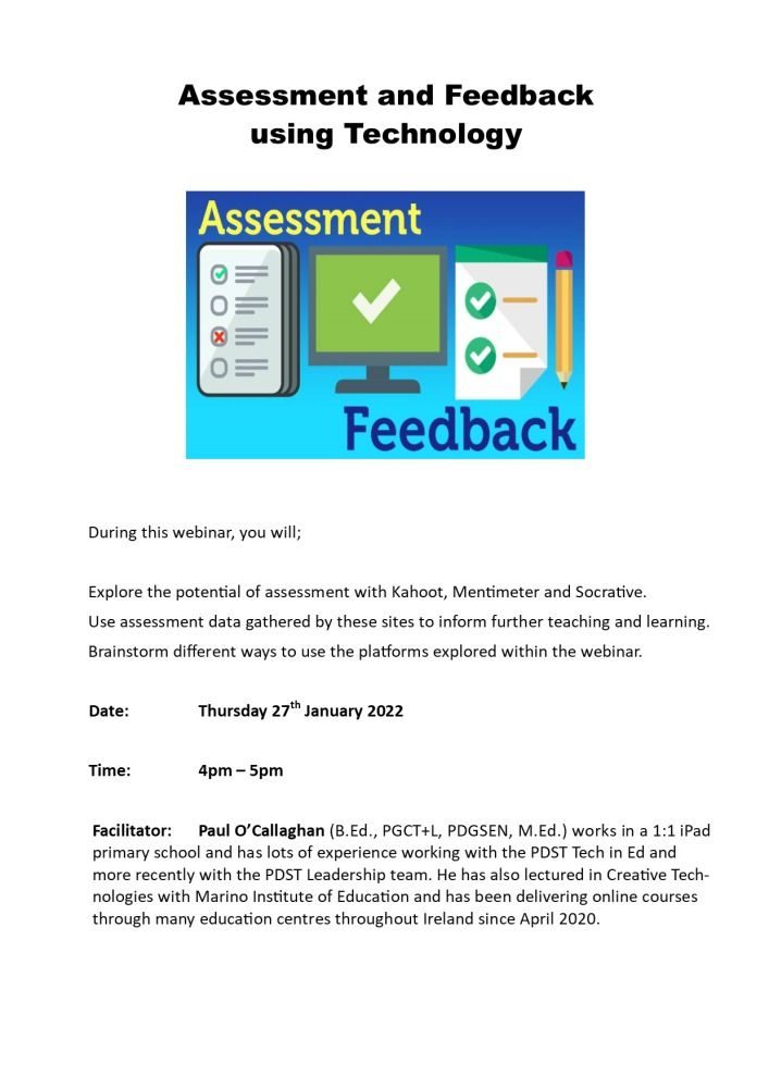 Assessment and Feedback using Technology-Primary - Mayo Education ...