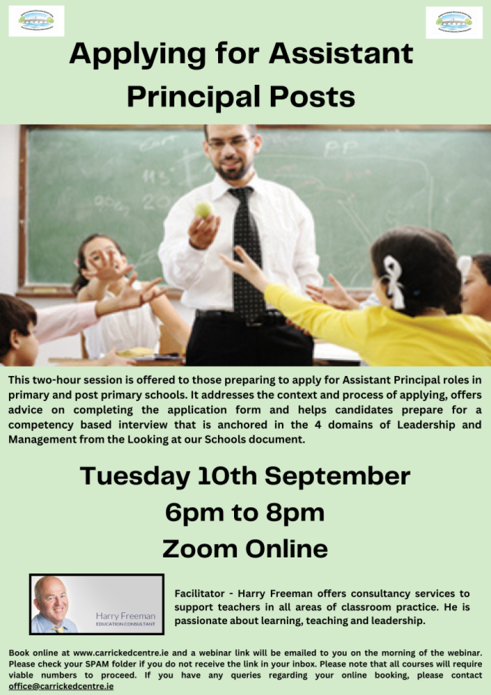 Applying for Assistant Principal Posts-Primary - Mayo Education Centre ...