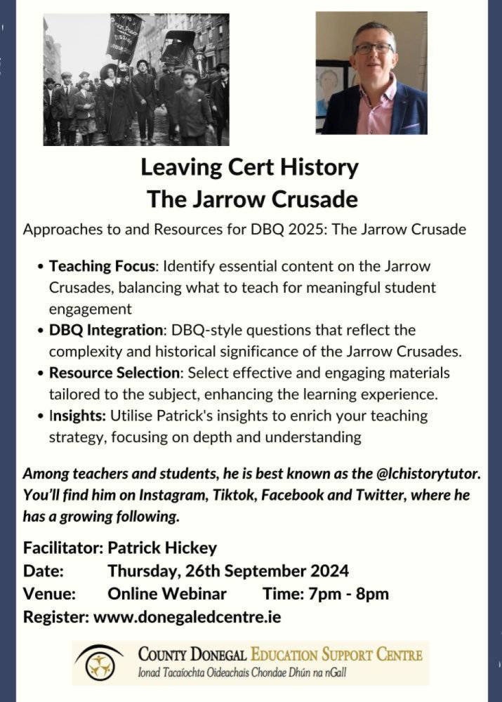 LC History - The Jarrow Crusade-Post Primary - Mayo Education Centre ...