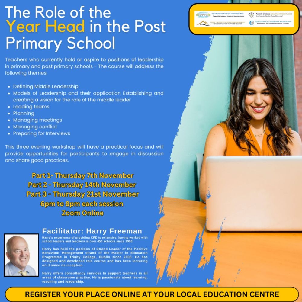 The Role of the Year Head in the Post Primary School - 3 part series ...