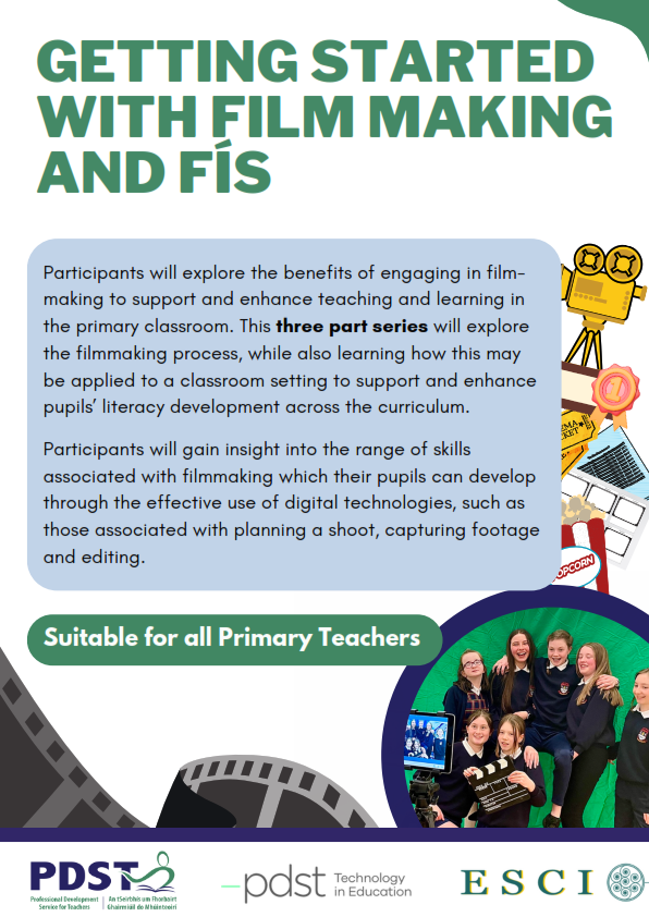 Getting Started with Film Making and FÍS Face to Face Workshops - 3 Part Series-Primary - Mayo ...